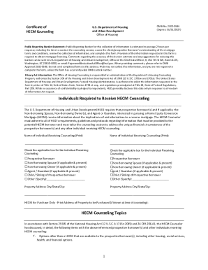 Fillable Online https. Certificate of HECM Counseling Fax Email Print ...