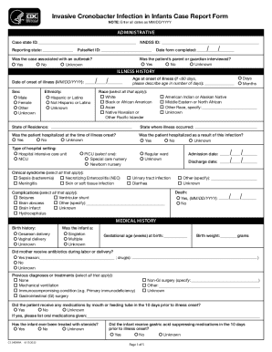 Fillable Online Invasive Chronobacter Infection in Infants Case Report ...
