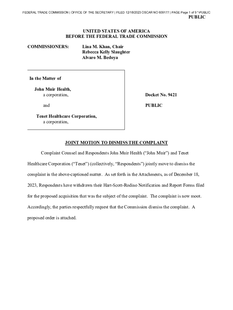 Fillable Online Joint Expedited Motion for Continuance of Evidentiary ... Fax Email Print ...