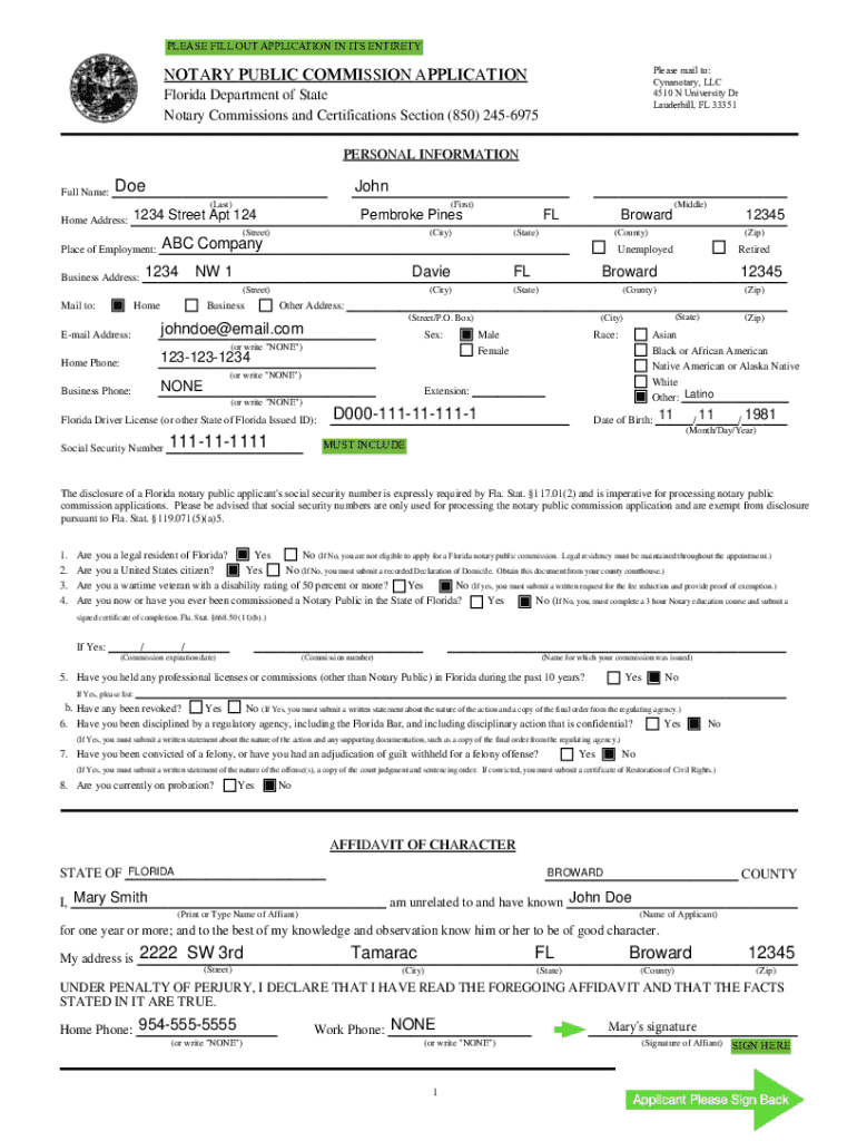 Fillable Online New Notary Application Fax Email Print - pdfFiller