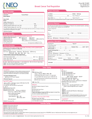 Fillable Online Lung Cancer Oncology Office Requisition Fax Email Print ...