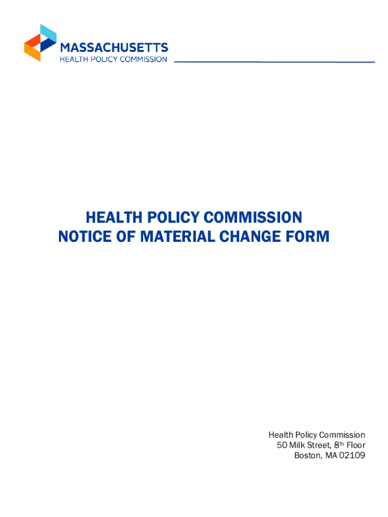 Fillable Online Fillable Online mass Notice of Material Change form ...