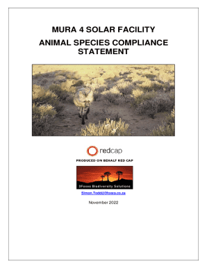 Fillable Online Animal Species Compliance Statement Fax Email Print ...