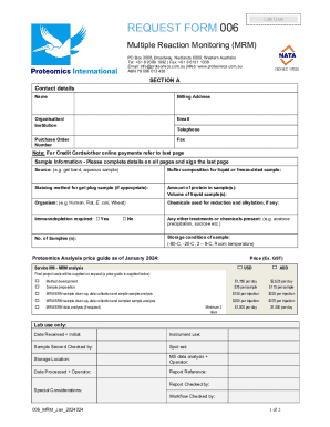 Fillable Online REQUEST FORM 006 Fax Email Print - pdfFiller