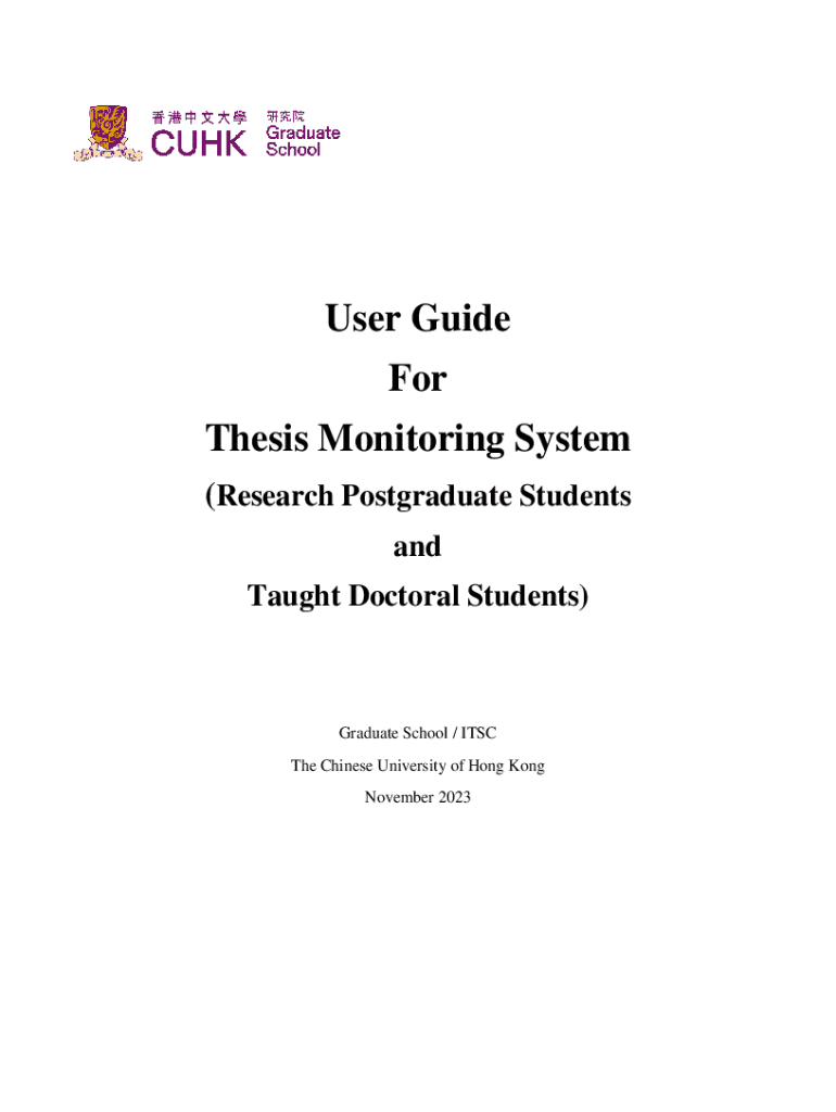 Fillable Online User Guide For Thesis Monitoring System - IIS Windows ...