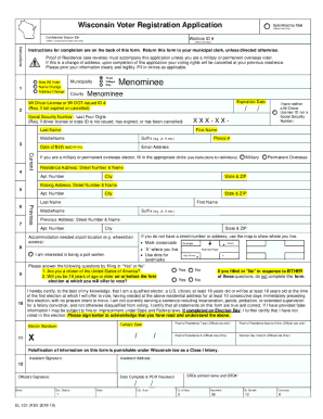 Fillable Online Wisconsin Voter Registration Form and Instructions.pdf ...