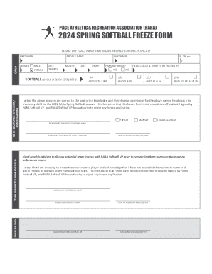Fillable Online 2023 PARA Spring - Freeze Form - SB.pdf Fax Email Print ...