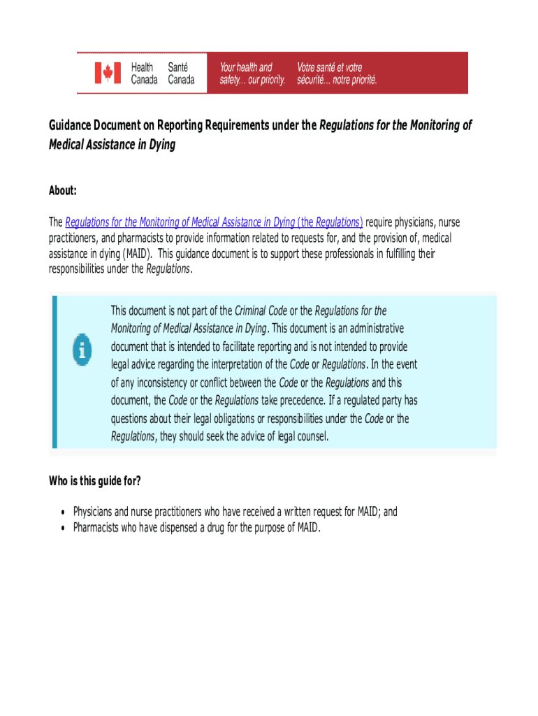 Fillable Online publications gc Federal Reporting - MAID Fax Email ...