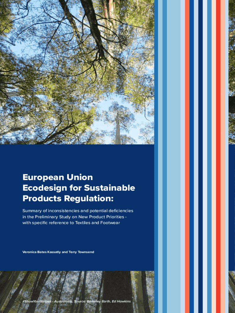 Fillable Online Ecodesign for Sustainable Products Regulation ...