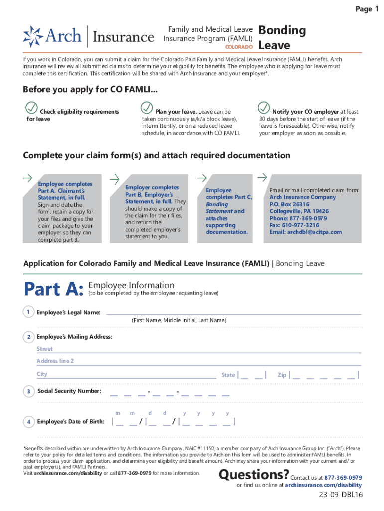 Fillable Online A Leave Manager's Guide to the Colorado Family and ...