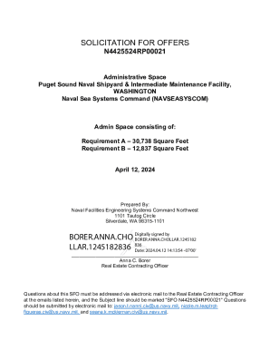 Fillable Online Lease Opportunity Psns Admistrative Space Fax Email Print - pdfFiller