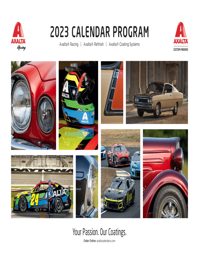 Fillable Online Axalta Calendars: Contest Home Fax Email Print - pdfFiller