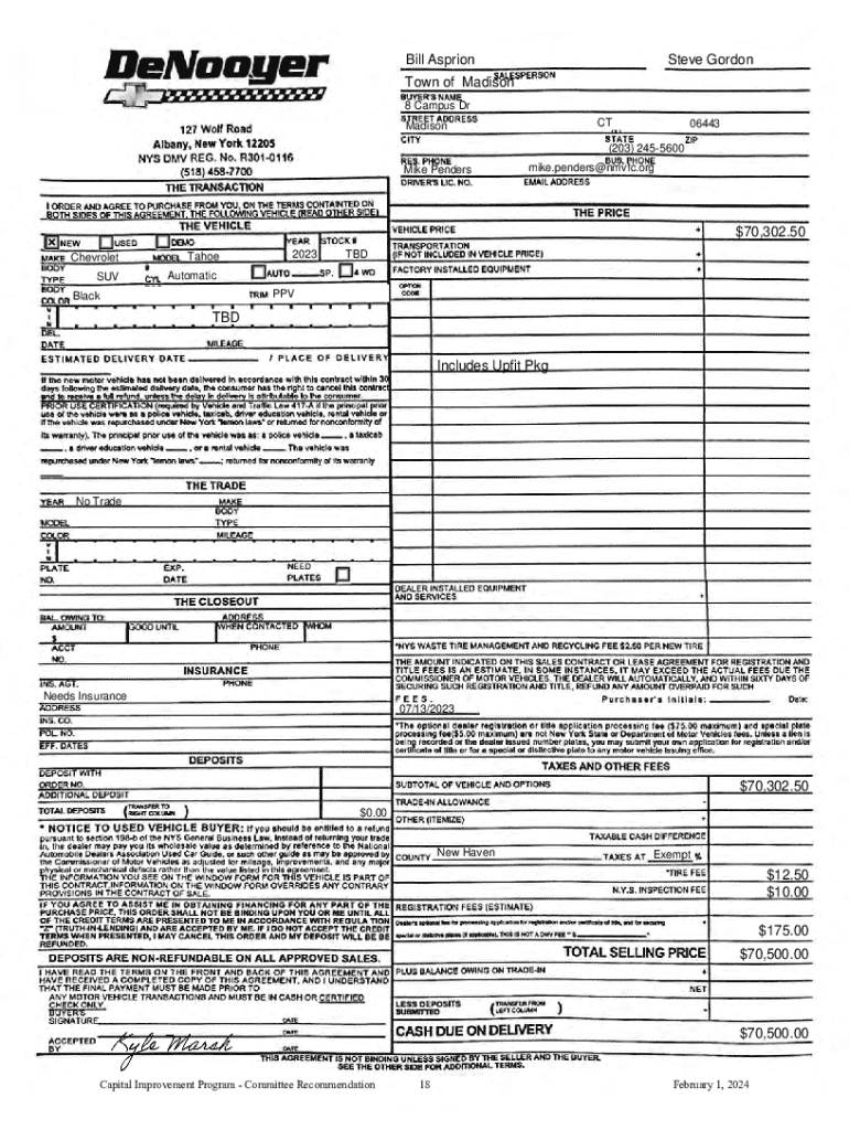 Fillable Online 2024-2025 Annual Capital Budget and 5 Year Capital ...