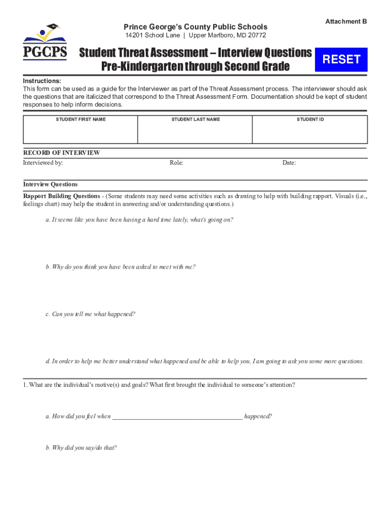 Fillable Online Rapport Building Questions- (Some students may ... Fax ...