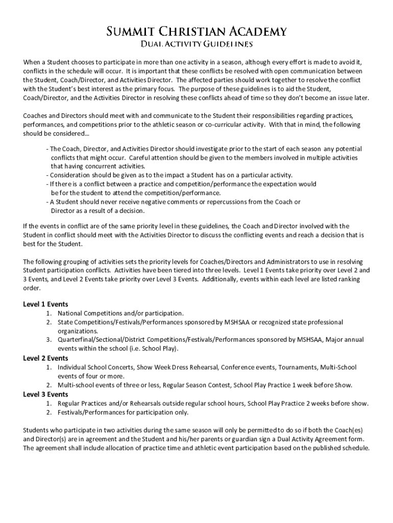 Fillable Online Schedule Conflicts: Their Causes and Ways to Prevent ...