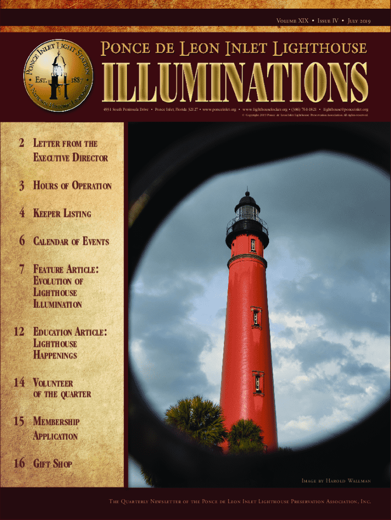 Fillable Online The Ponce de Leon Inlet Lighthouse Preservation ... Fax ...