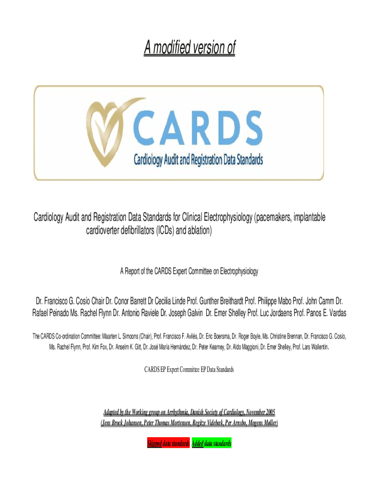 Fillable Online clinical standards and guidelines for the follow up of ...