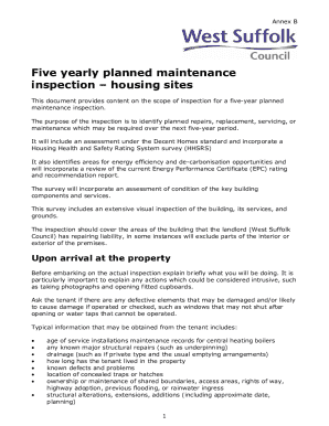 Fillable Online How to apply for the Five-Year Inspection Plan Fax ...