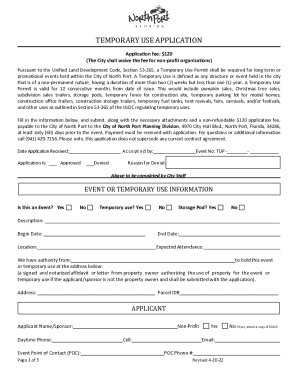 Fillable Online Fillable Online Temporary Use Authorization (TUA ...