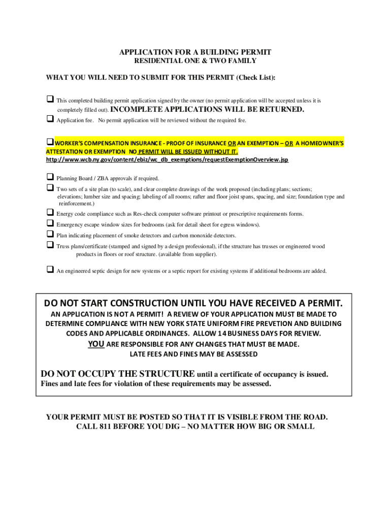 Fillable Online APPLICATION FOR A BUILDING PERMIT ROOFING Fax Email ...