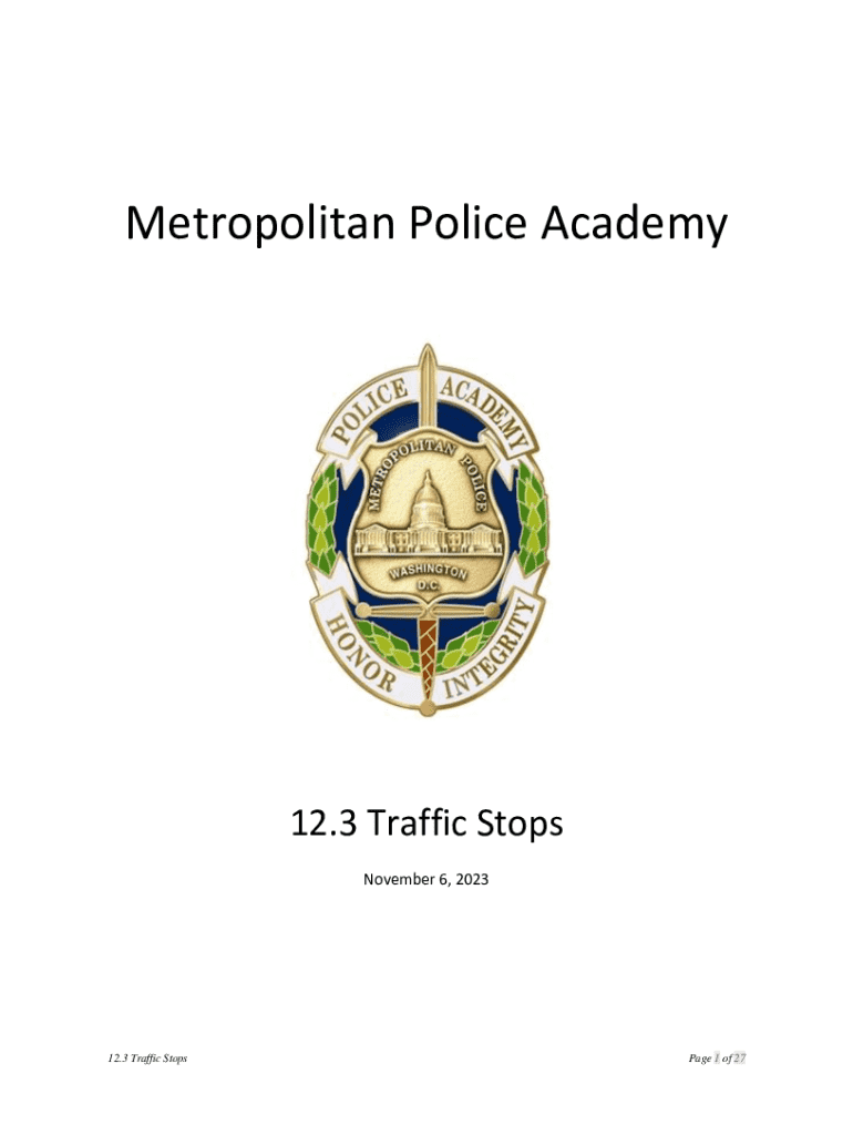 Fillable Online mpdc dc What to do when Pulled Over by the Police Fax Email Print - pdfFiller