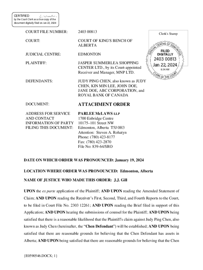 Fillable Online feb-9-2024-amended-statement-of-claim. ... Fax Email Print - pdfFiller