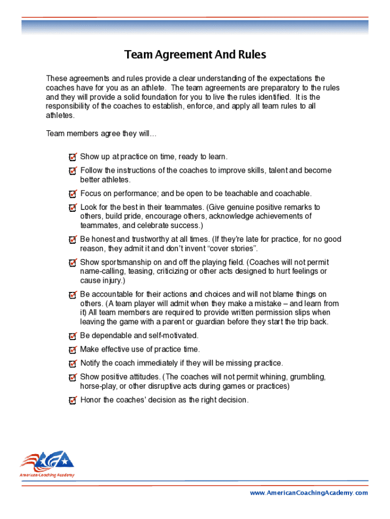 Fillable Online Athlete Agreement Template Fax Email Print - pdfFiller