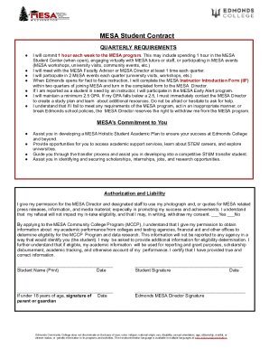 Fillable Online MESA Program Description and Enrollment Form Fax Email Print - pdfFiller