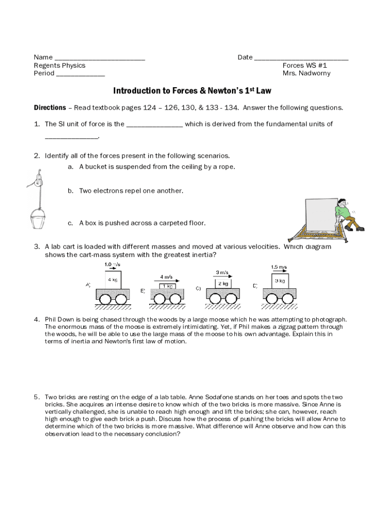 Fillable Online Science Chem/Physics - Mr. O'Leary / Regents Physics ...