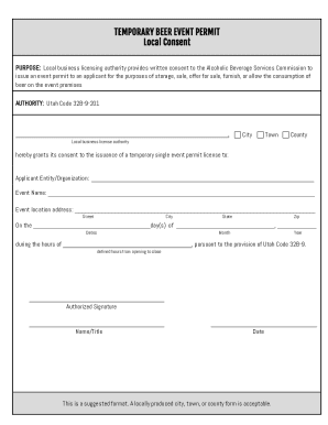Fillable Online -1- APPLICATION FOR TEMPORARY USE PERMIT (TUP) ... Fax ...