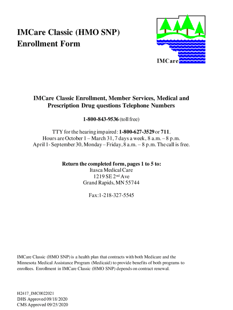 Fillable Online . Minnesota Contract Year 2021 MSHO Plan Enrollment ...