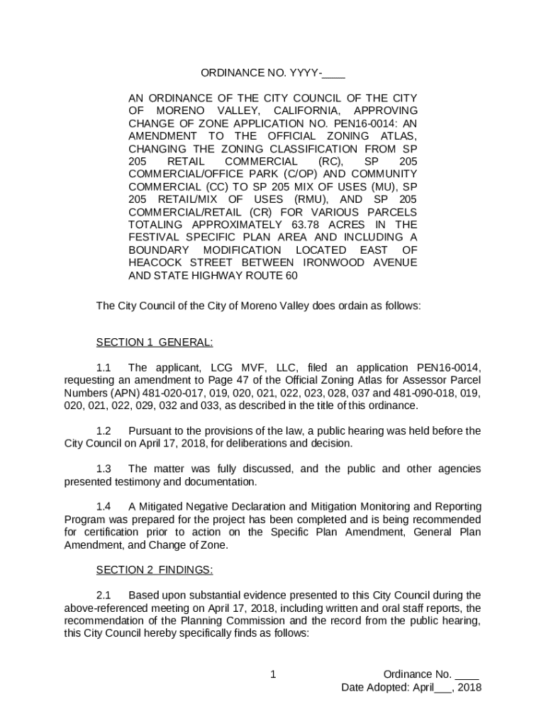 approving general plan zoning map amendment 07 Doc Template | pdfFiller
