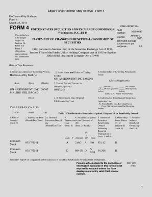 Fillable Online Edgar Filing: Hoffman-Abby Kathryn - Form 4 Fax Email ...