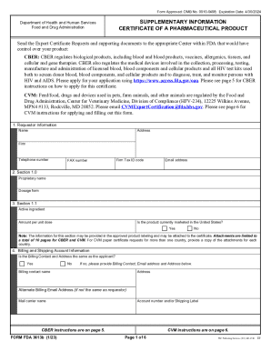 Fillable Online FORM FDA-3613b Fax Email Print - pdfFiller