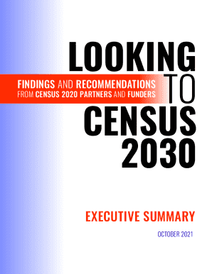 Fillable Online Looking to Census 2030: Finding and Recommendations ...