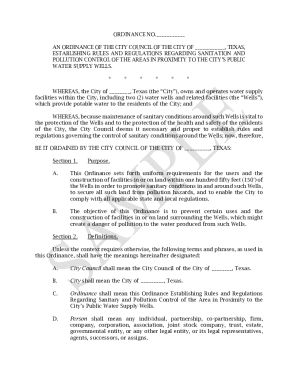 Fillable Online Ordinance Form Blank. Ordinance Form Fax Email Print ...