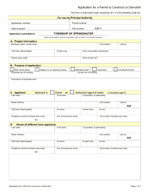 Fillable Online CLASS 4 SEWAGE SYSTEM BUILDING PERMIT PROCESS Fax Email ...