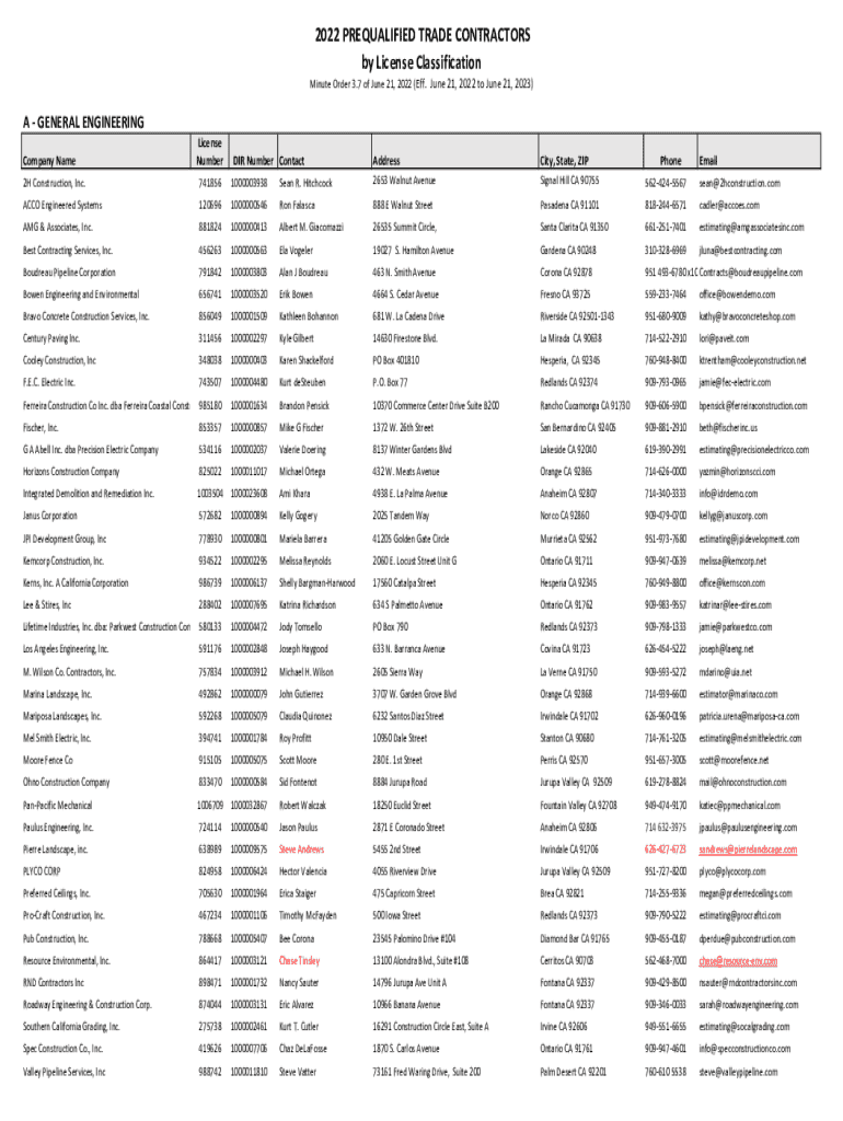 Fillable Online The CSLB Class A General Engineering License Fax Email Print - pdfFiller