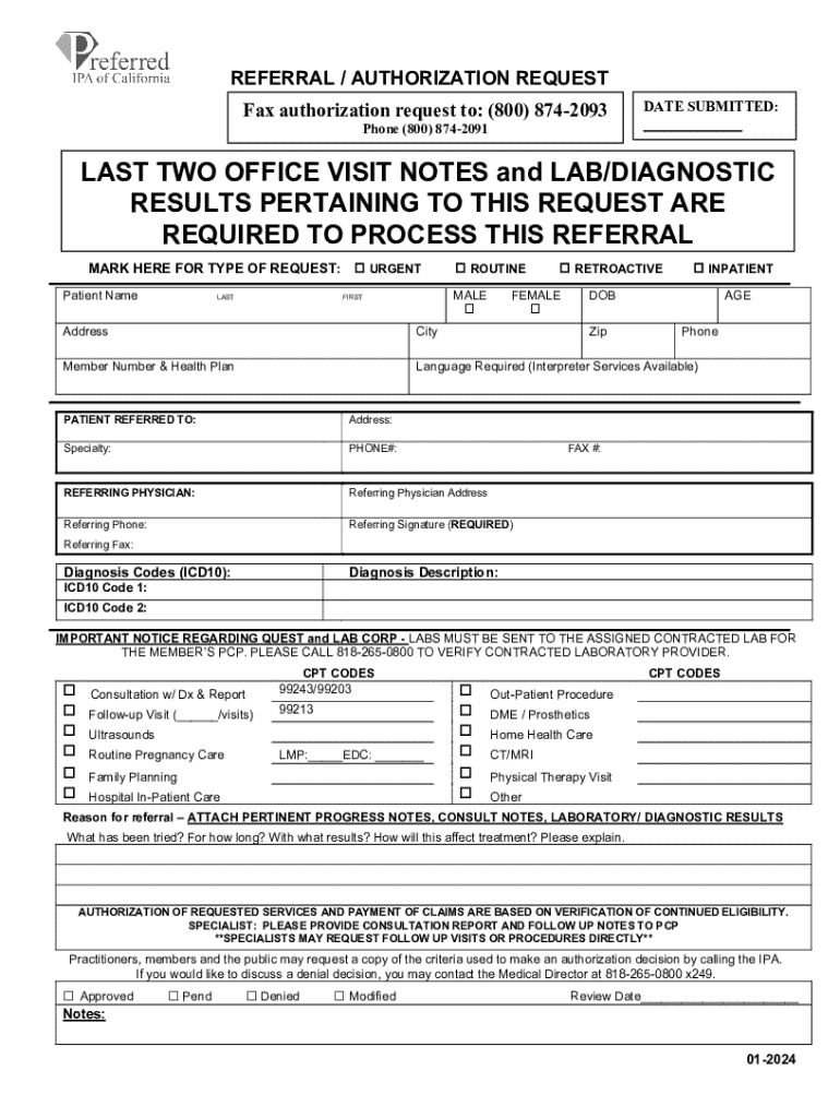 Fillable Online Outpatient Behavioral Health Authorization Request Form Fax Email Print - pdfFiller