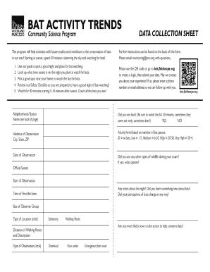 Fillable Online A Plan for the North American Bat Monitoring Program ...