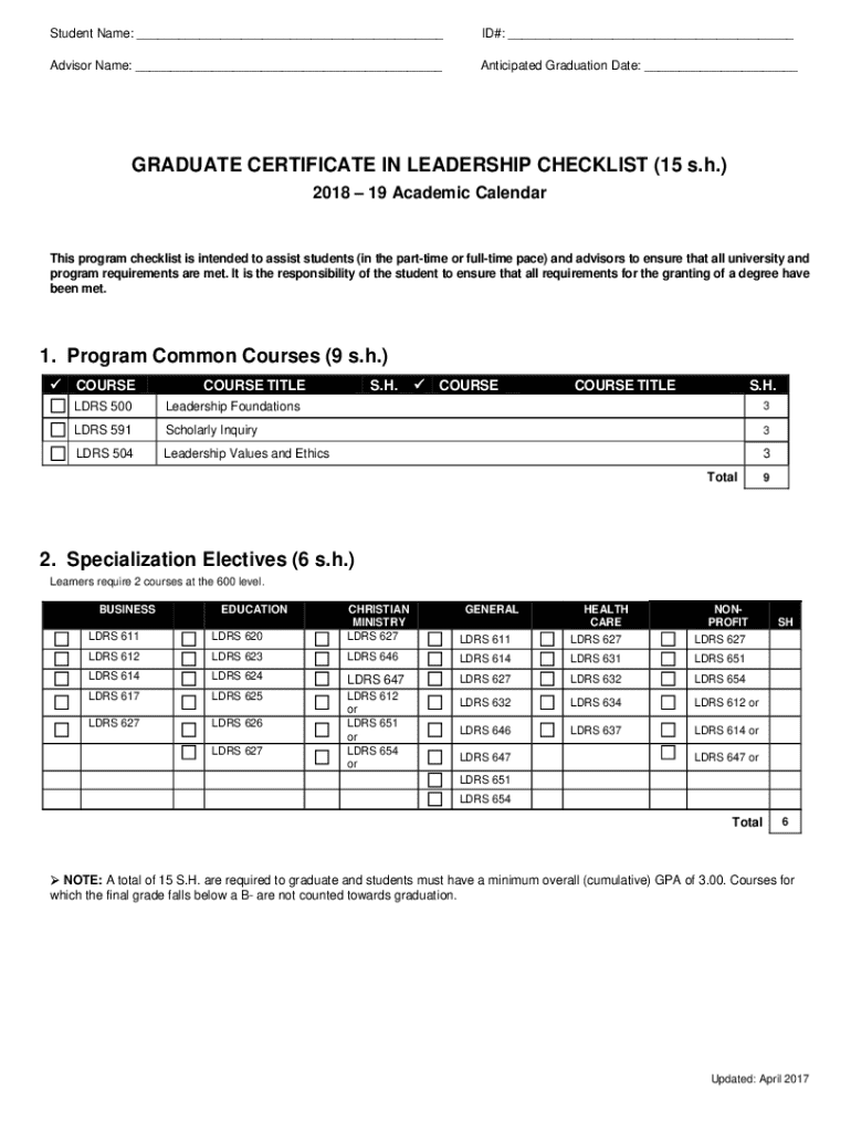 Fillable Online Master's Degree /Certificate/Specialization Graduation ...