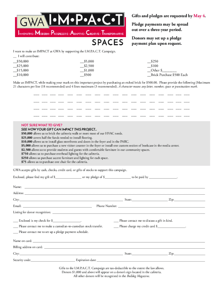Fillable Online Pledge Vs. Donation: Why Your Nonprofit Needs Both Fax ...