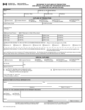 Fillable Online REVISIONS TO OUTLINES OF PRODUCTION AND SPECIAL ...