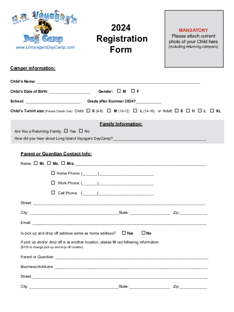 Fillable Online Day-Camp-LIT-Registration-Forms- ... Fax Email Print - pdfFiller