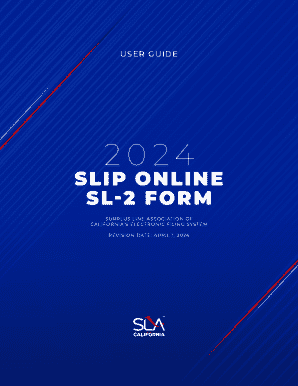 Fillable Online New SL-2 Form Fax Email Print - pdfFiller