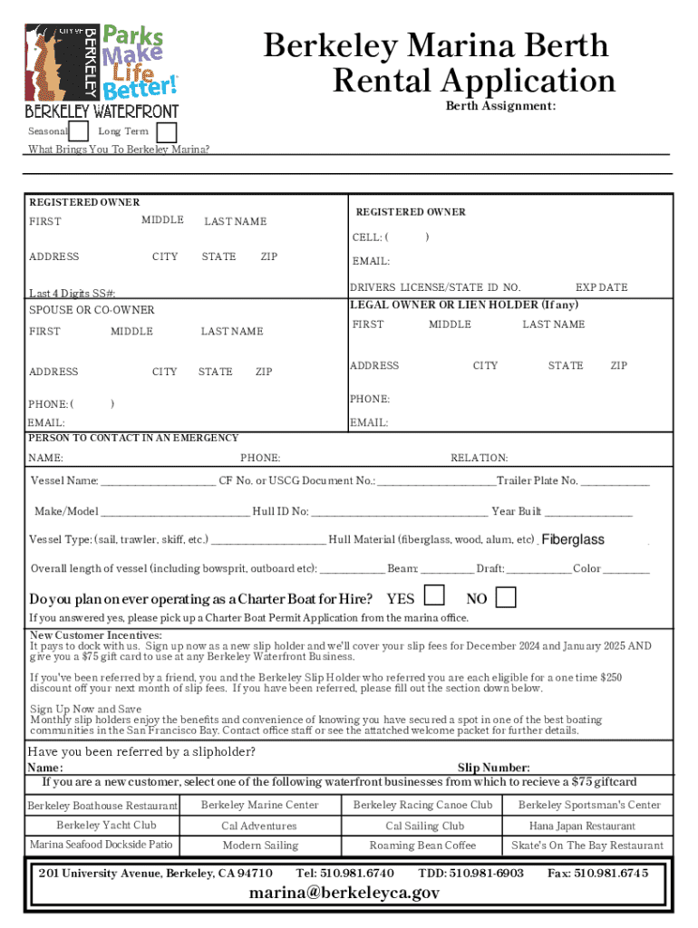 Fillable Online Ch. 6.20 Marina Rules and Regulations Fax Email Print ...