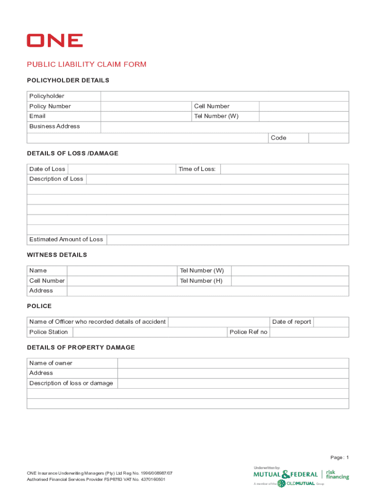 Fillable Online Insurance Policyholder Duties After a Loss and Proof of ... Fax Email Print ...