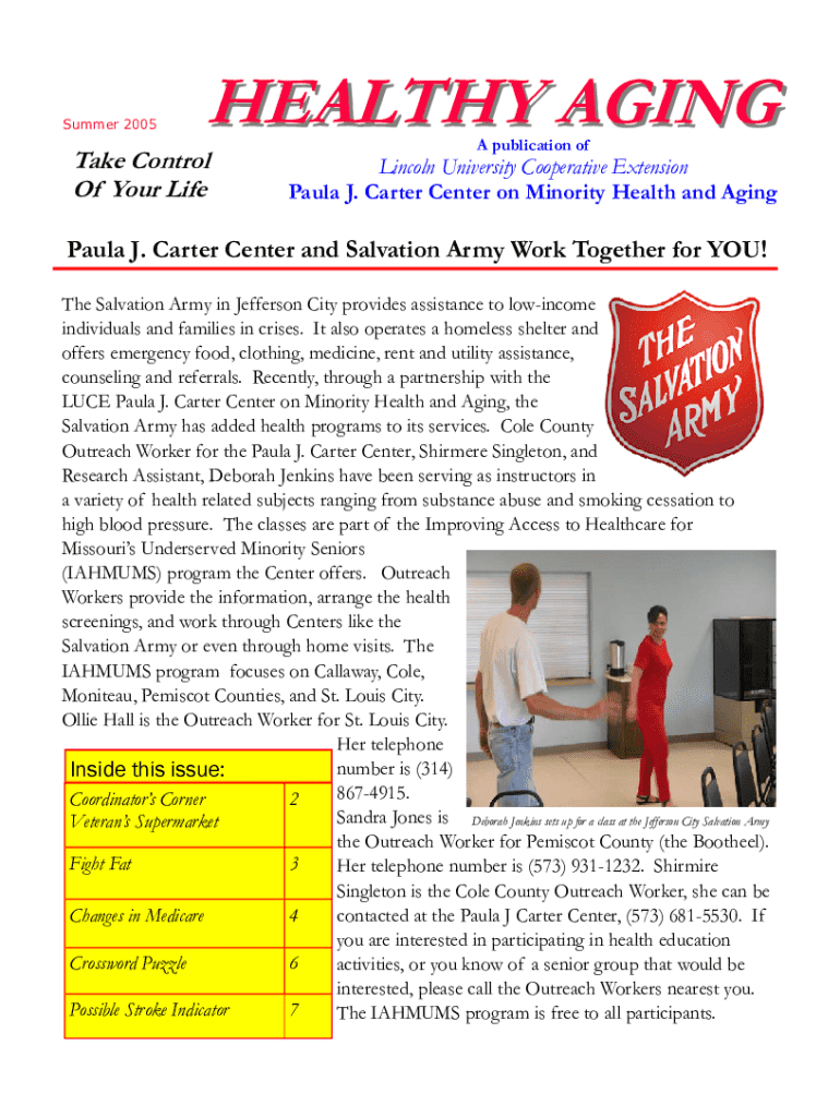 Fillable Online Paula J. Carter Center on Minority Health and Aging Fax ...