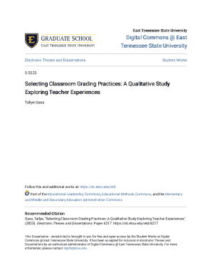 Fillable Online impact of teacher grading scales and grading practices ...