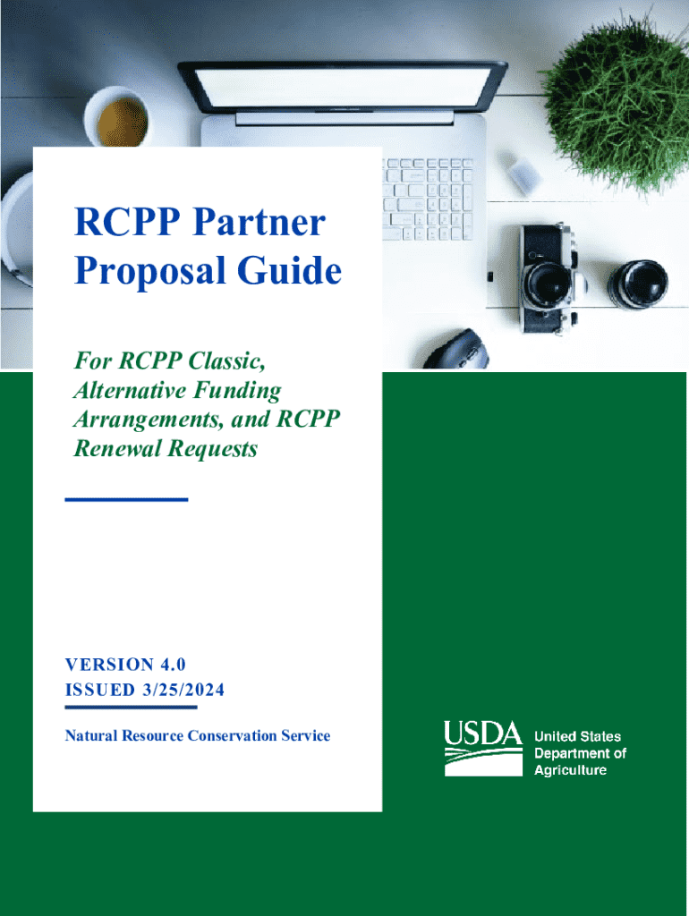 Fillable Online Regional Conservation Partnership Program (RCPP) Guide Fax Email Print - pdfFiller